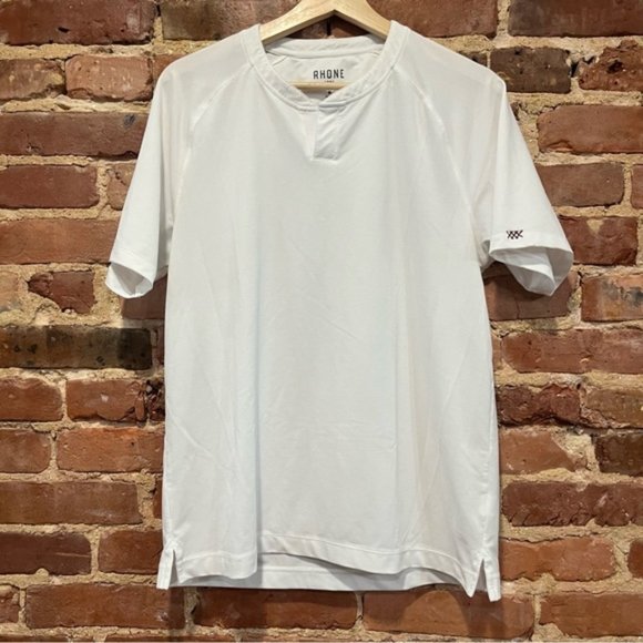 RHONE | Shirts | Rhone Notch Performance Pique Tshirt In White Size ...